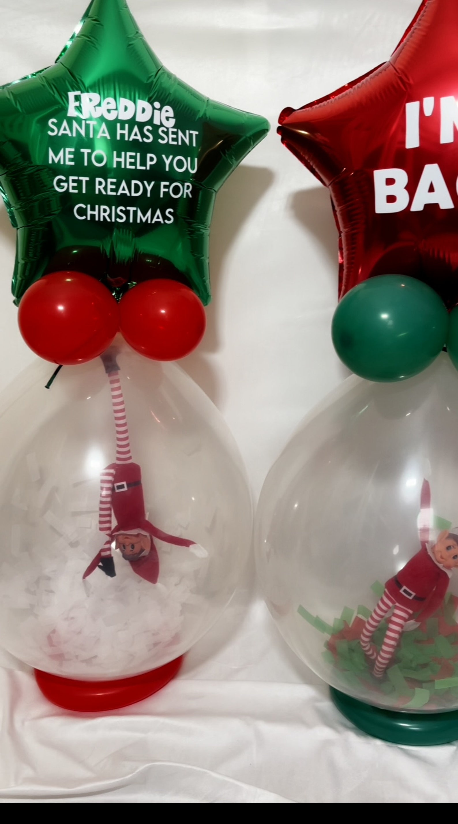 Personalised Elf Arrival Balloon Kit ELF BALLOON Elf POP - Etsy