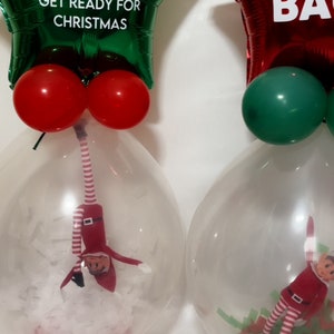Personalised Elf Arrival Balloon Kit ELF BALLOON Elf POP Balloon - Etsy UK