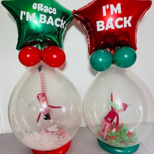 Personalised Elf Arrival Balloon Kit ELF BALLOON Elf POP Balloon - Etsy