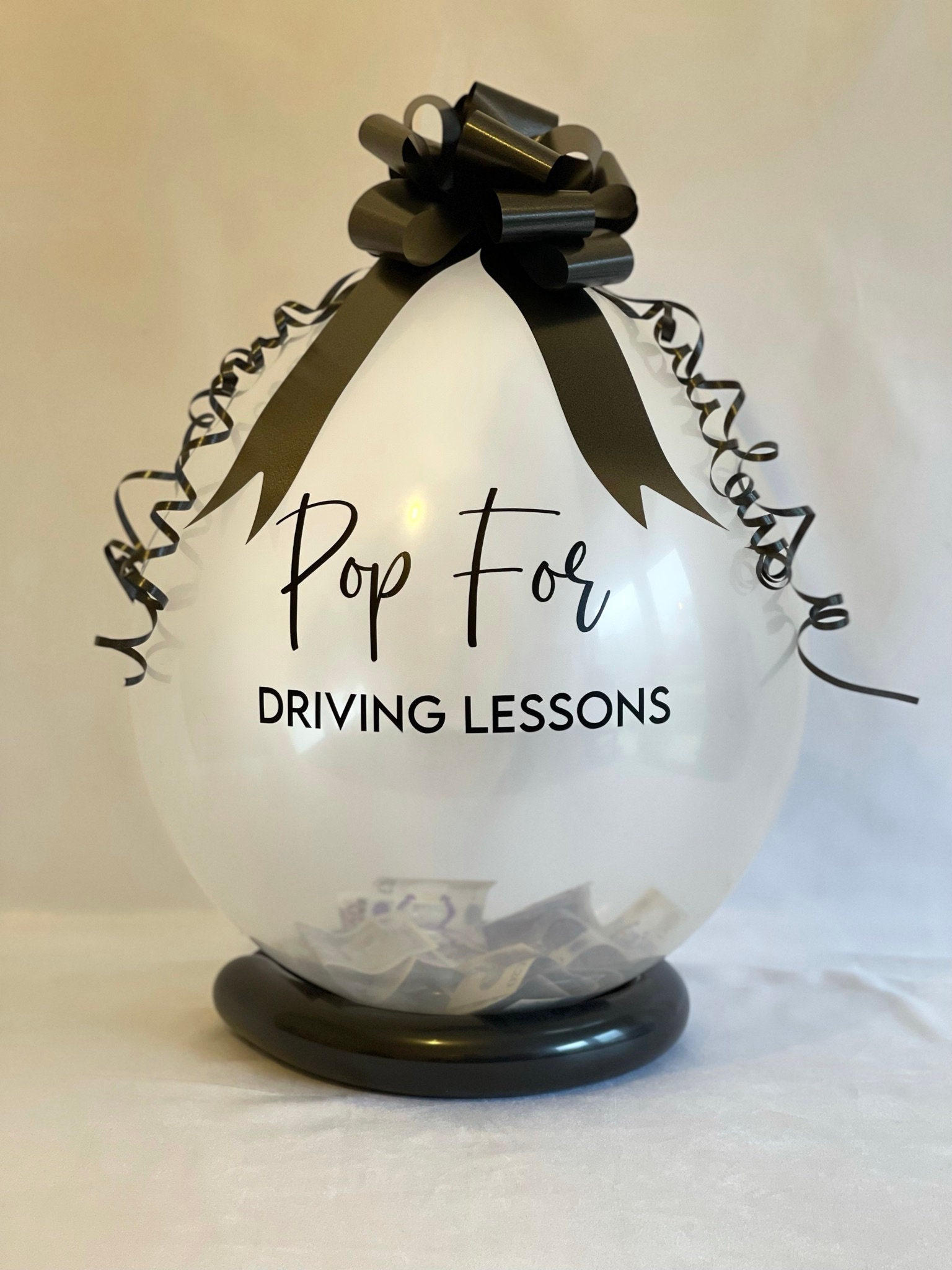 DRIVING LESSONS Money Popping Balloon for Driving Lessons Money Gifting ...