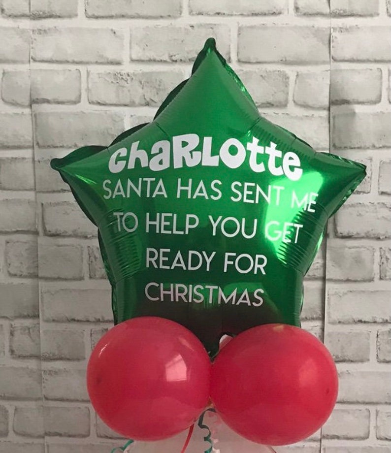 Personalised Elf Arrival Balloon Kit ELF BALLOON Elf POP Balloon - Etsy UK