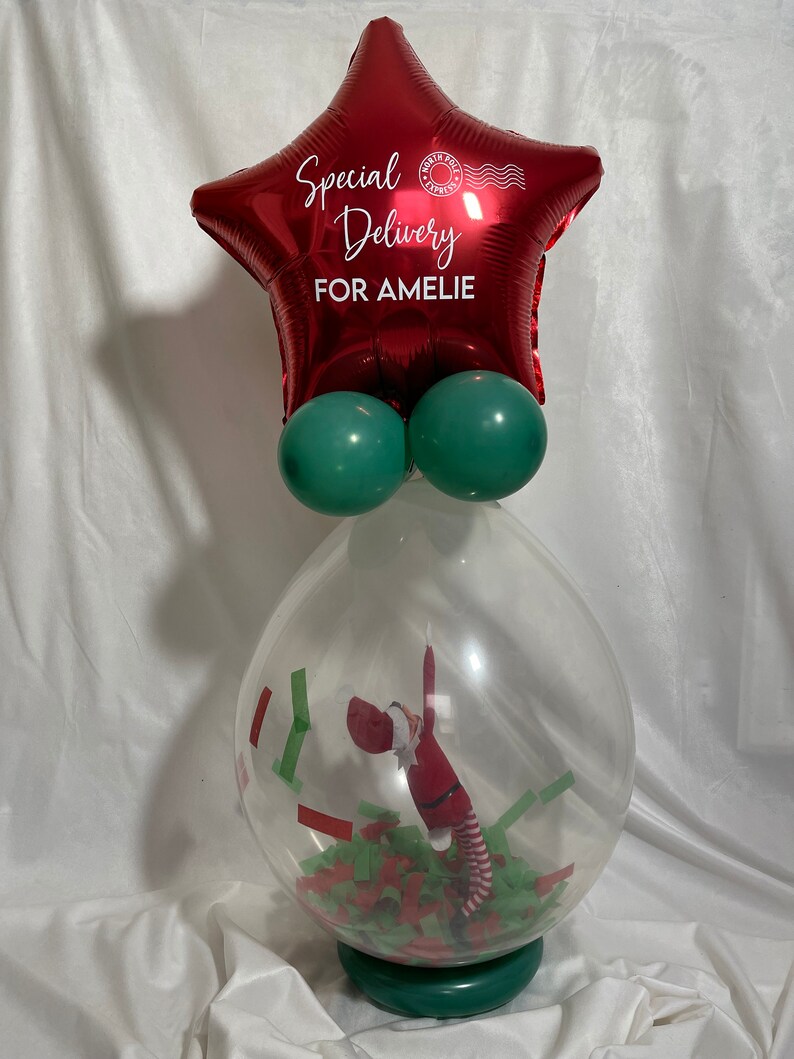 ELF ARRIVAL BALLOON Special Delivery Elf Balloon Do It Yourself Kit ...