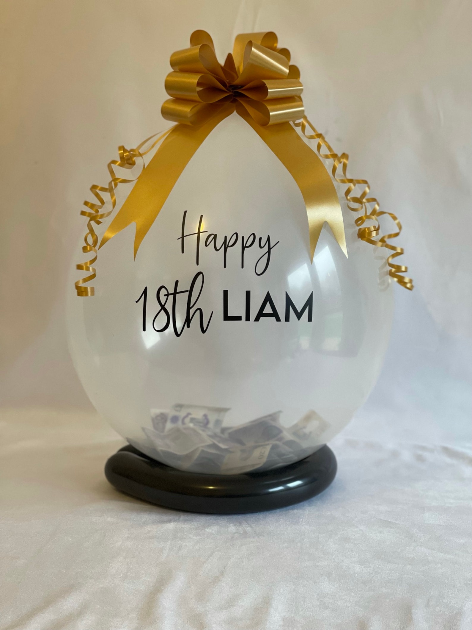 Birthday Money Popping Balloon Personalised Birthday Balloon - Etsy