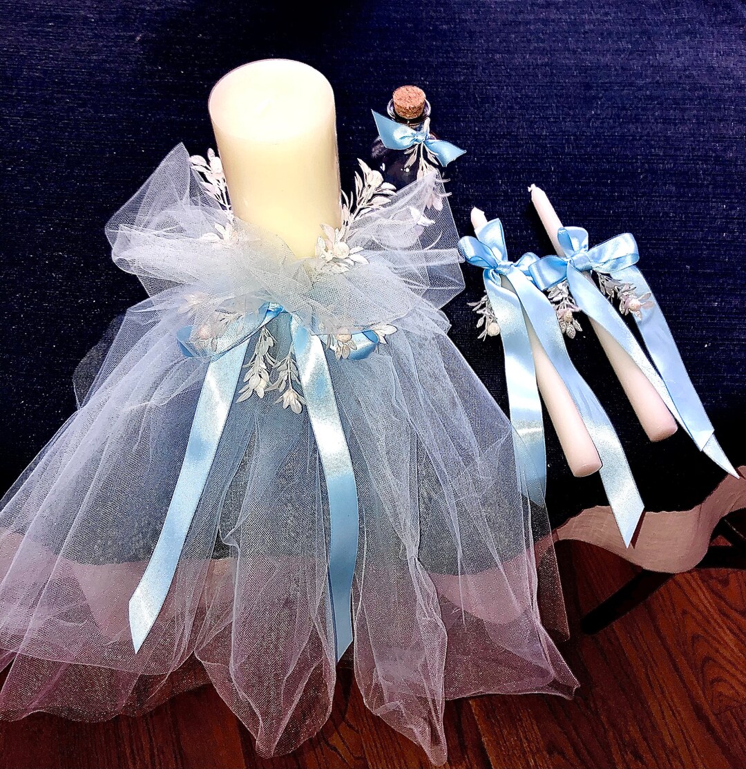 Boys Blue Baptism Set - Etsy