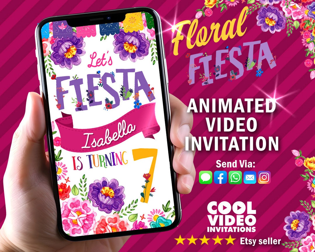 Floral Fiesta Invitation, Fiesta Birthday Fiesta Invitation, Fiesta ...