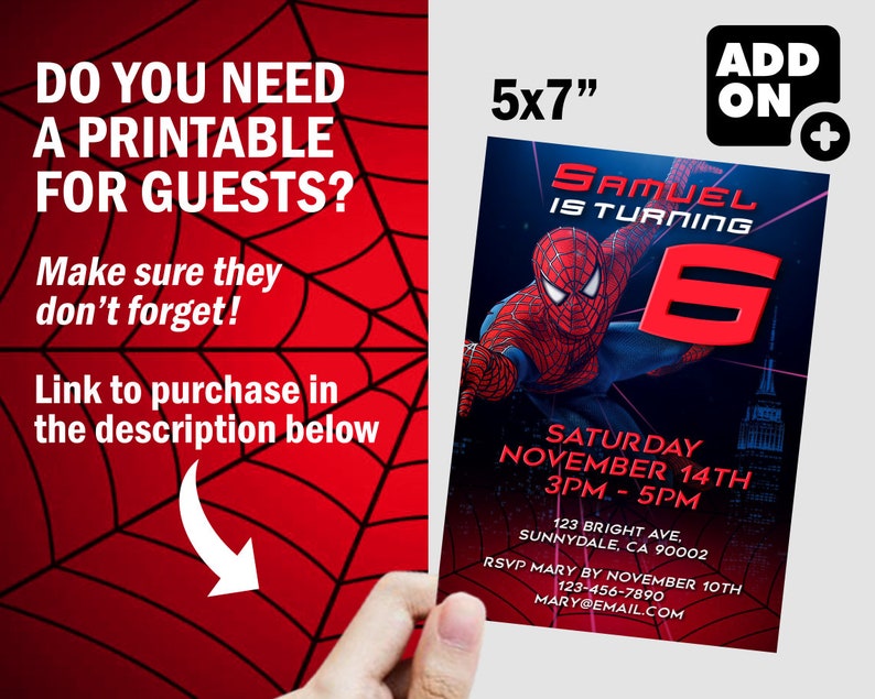 Spider Party Invitation Spider Party Birthday Video - Etsy