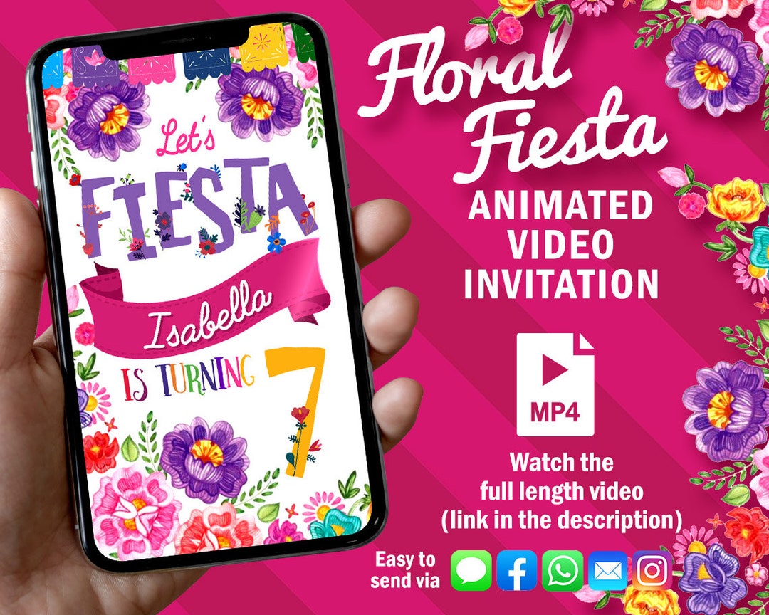 Floral Fiesta Invitation, Fiesta Birthday Fiesta Invitation, Fiesta ...