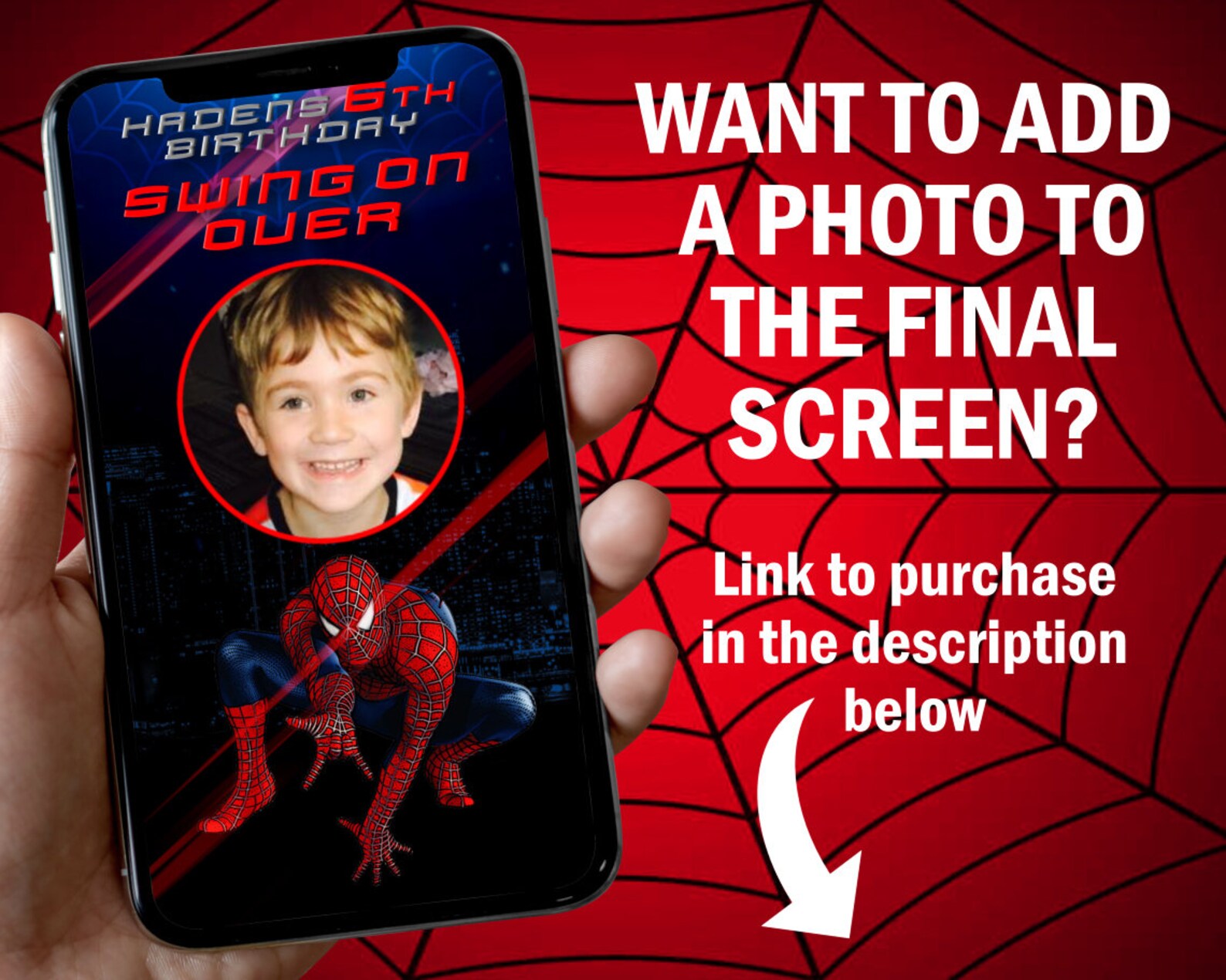 Spider Party Invitation Spider Party Birthday Video - Etsy