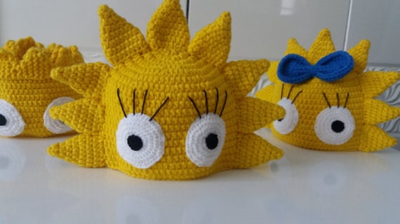 Crochet Inspired by Simpsons Hat-lisa Simpsons Hat-choose | Etsy