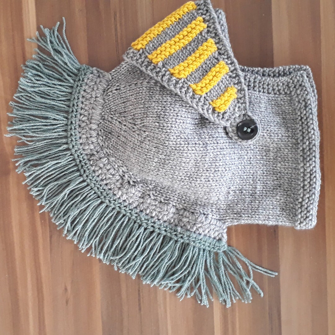 Handmade Knit Knight Helmet Beanie: Gladiator Trojan Style - Etsy
