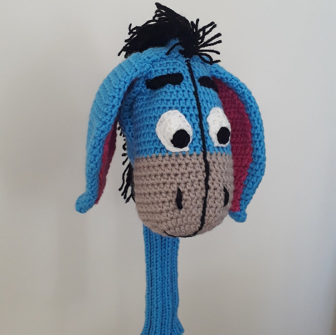 Eeyore Golf Club Head Cover: Handmade Crochet Winnie the Pooh Character ...