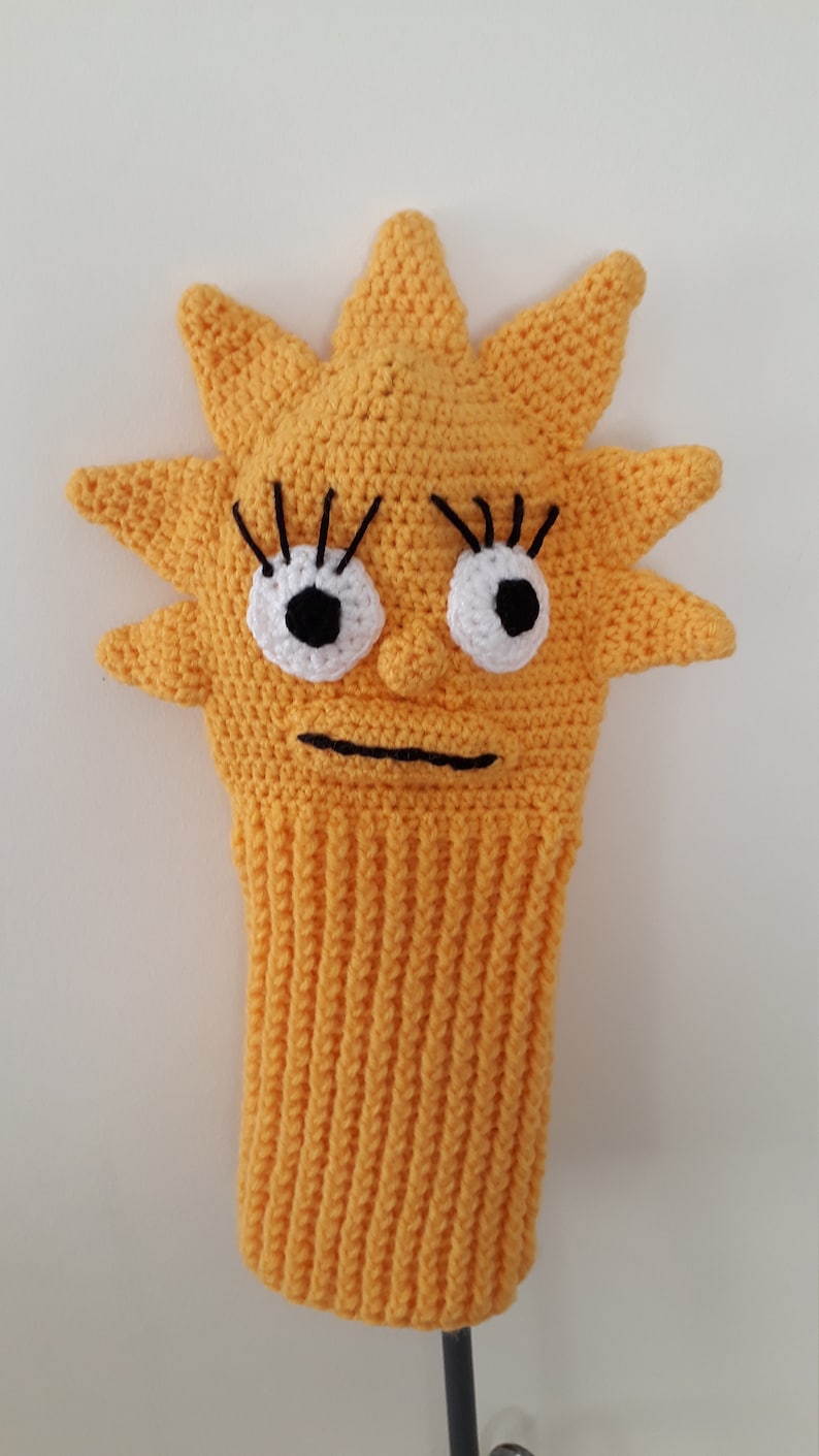 Hand Crocheted Simpsons Golf Club Cover: Bart, Lisa, Maggie - Etsy