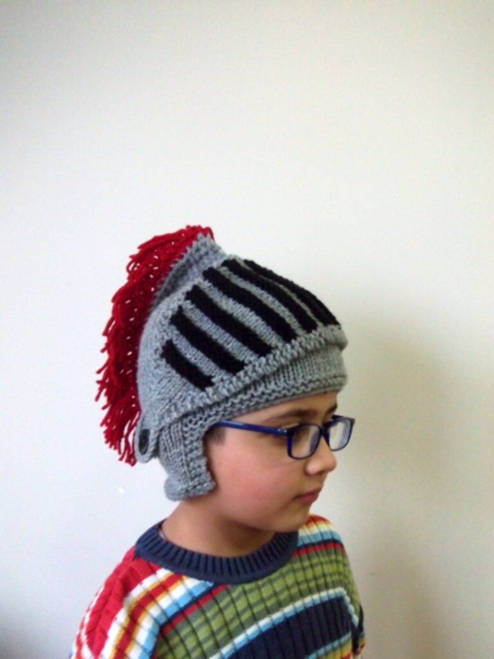 KNIT Sir Knight Helmet-knight Helmet Beanie Gladiator Trojan - Etsy