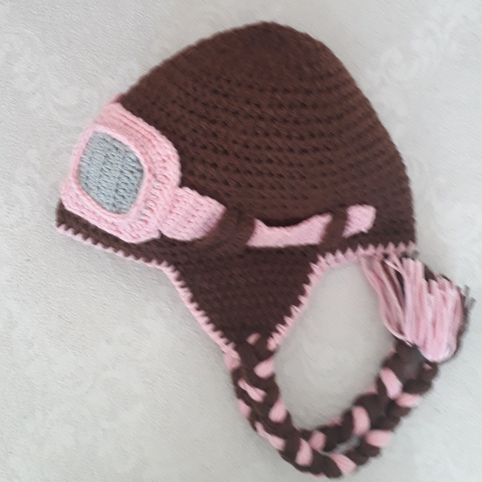 Crocheted Pilot Hat Handmeade Pilot Hat Cute Pilot Hat for - Etsy
