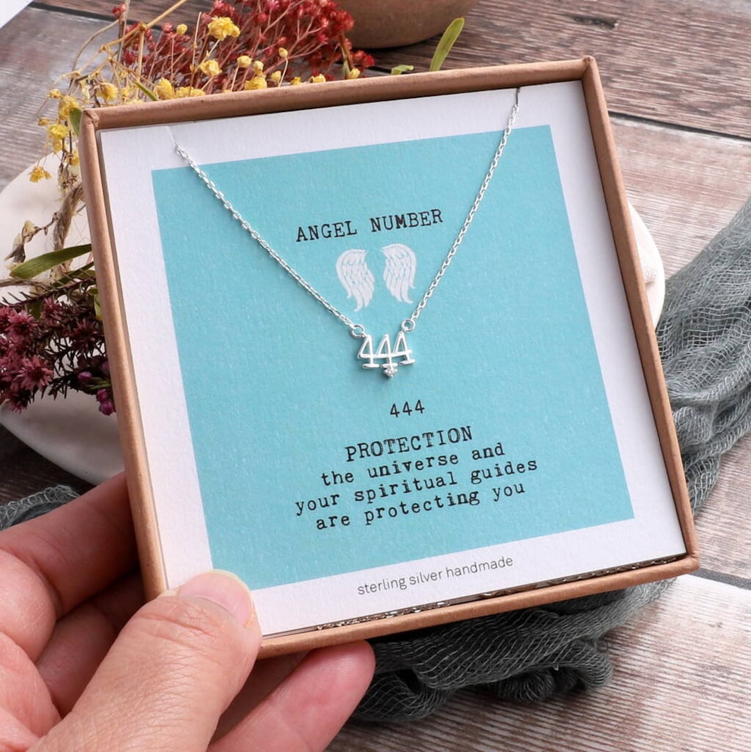 Sterling Silver Angel Number Necklace / Christmas Angel Number Necklace ...