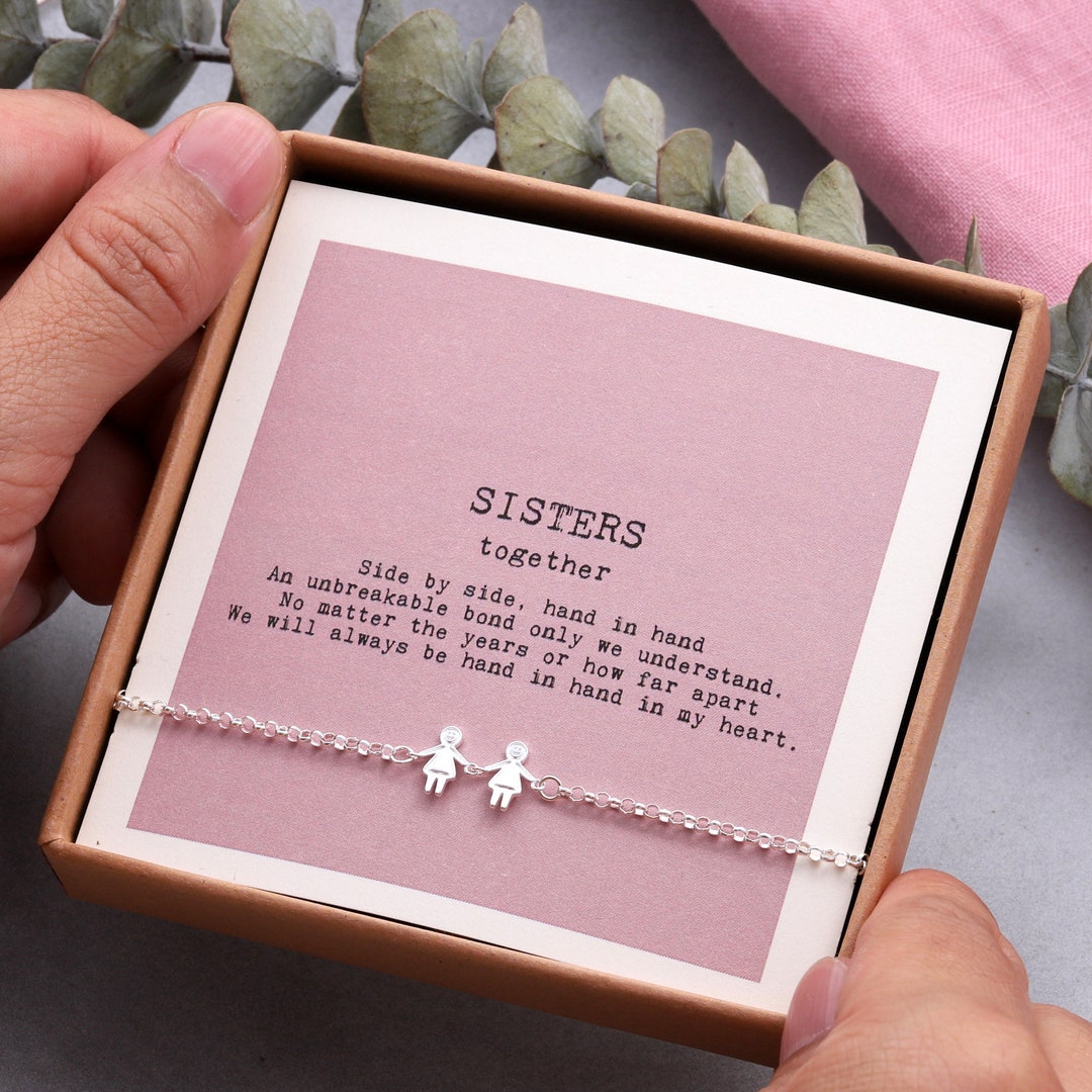 Sisters Together Bracelet/sterling Silver Bracelet for - Etsy