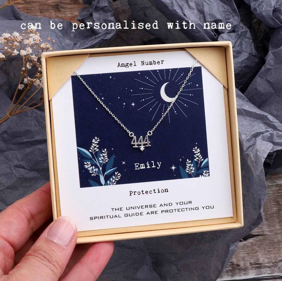 Sterling Silver Angel Number Necklace / Christmas Angel Number Necklace ...