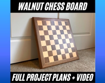 Woodworking Plans Chess Board With Drawer digital Download - Etsy