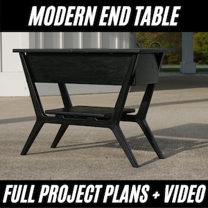 Mid-century Modern C-table Plans Woodworking Project - Etsy
