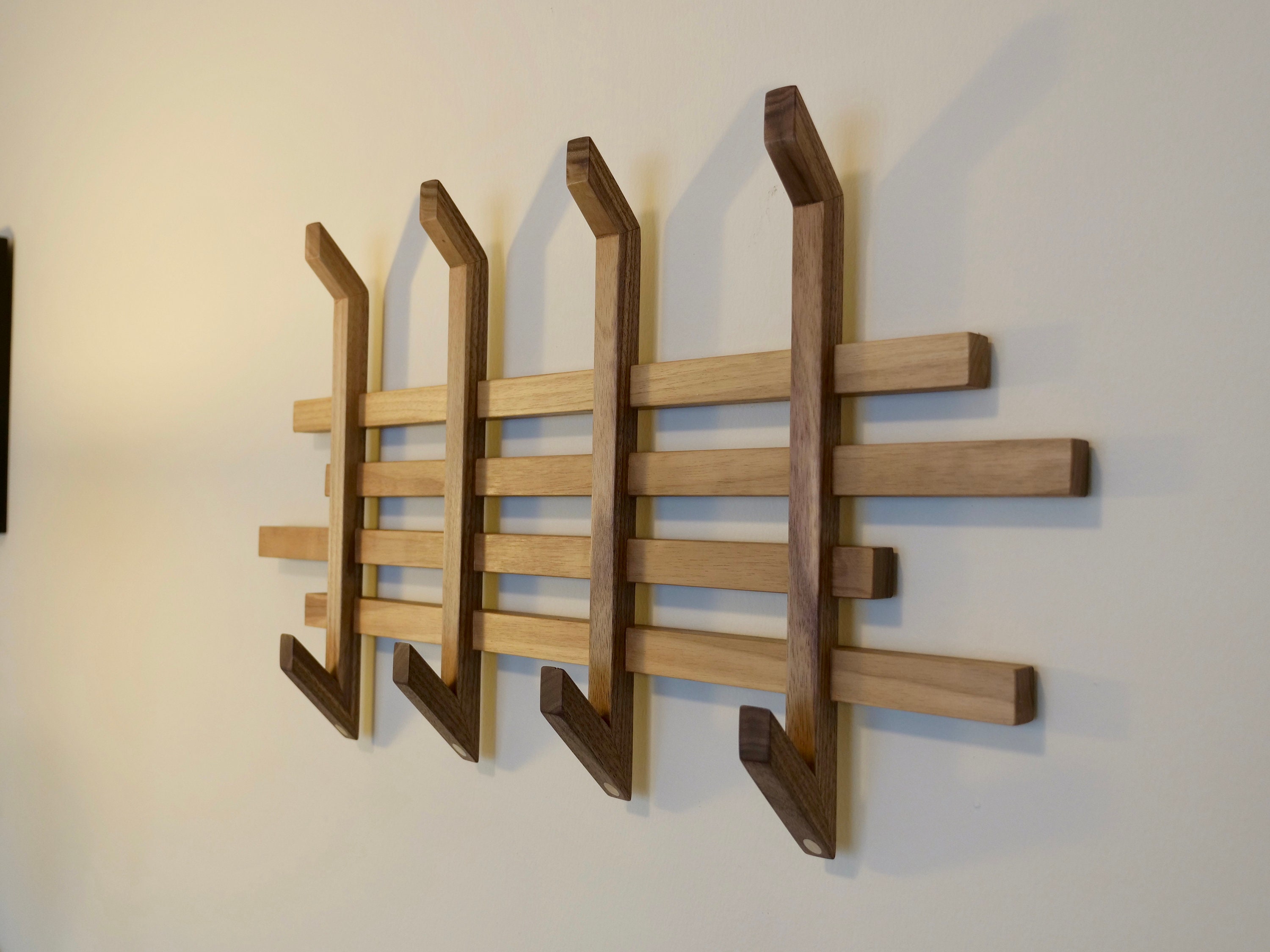 Modern Coat Hat Rack Plans - Etsy
