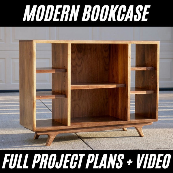 Modern Bookcase - Etsy UK