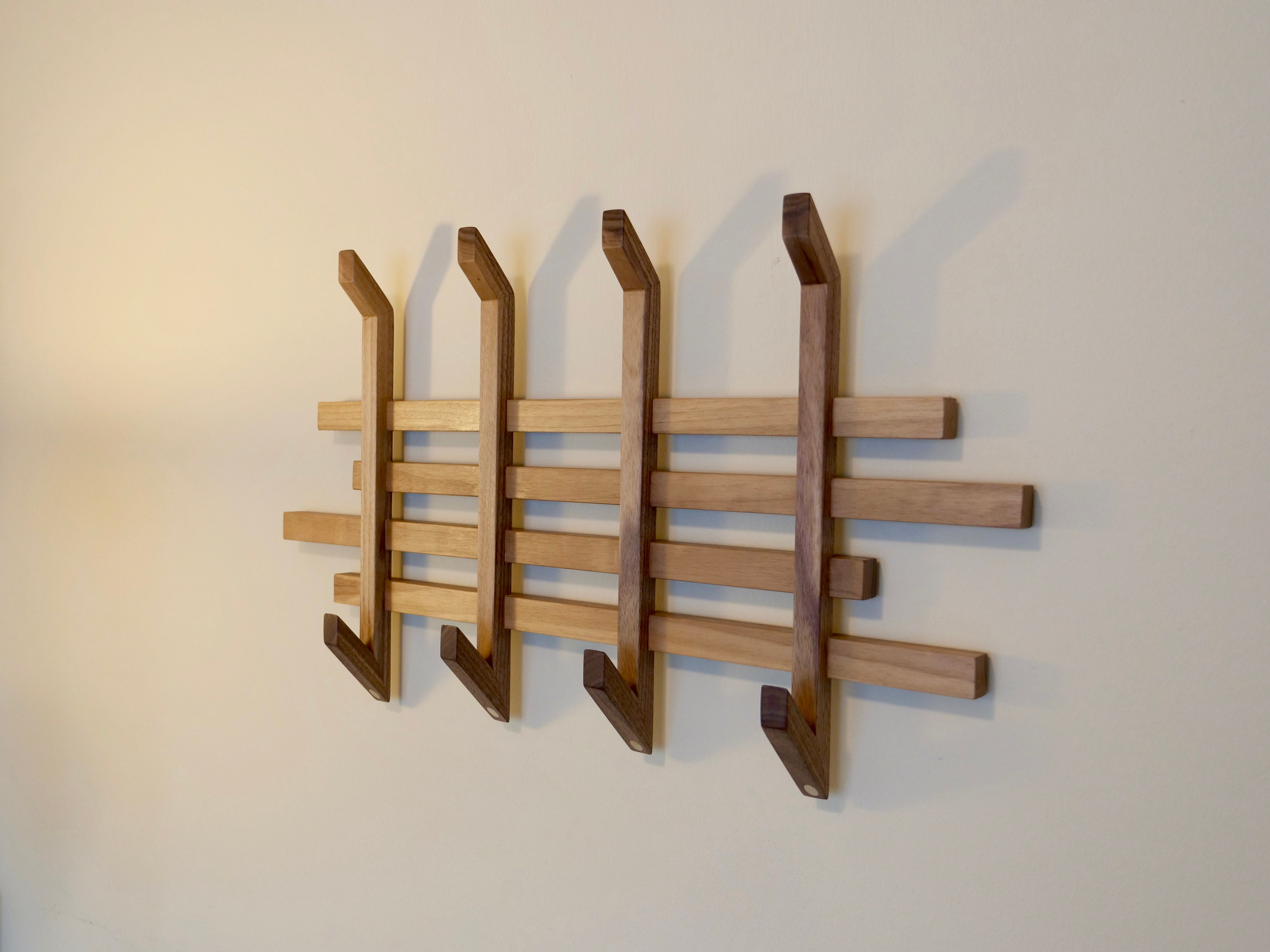 Modern Coat Hat Rack Plans - Etsy