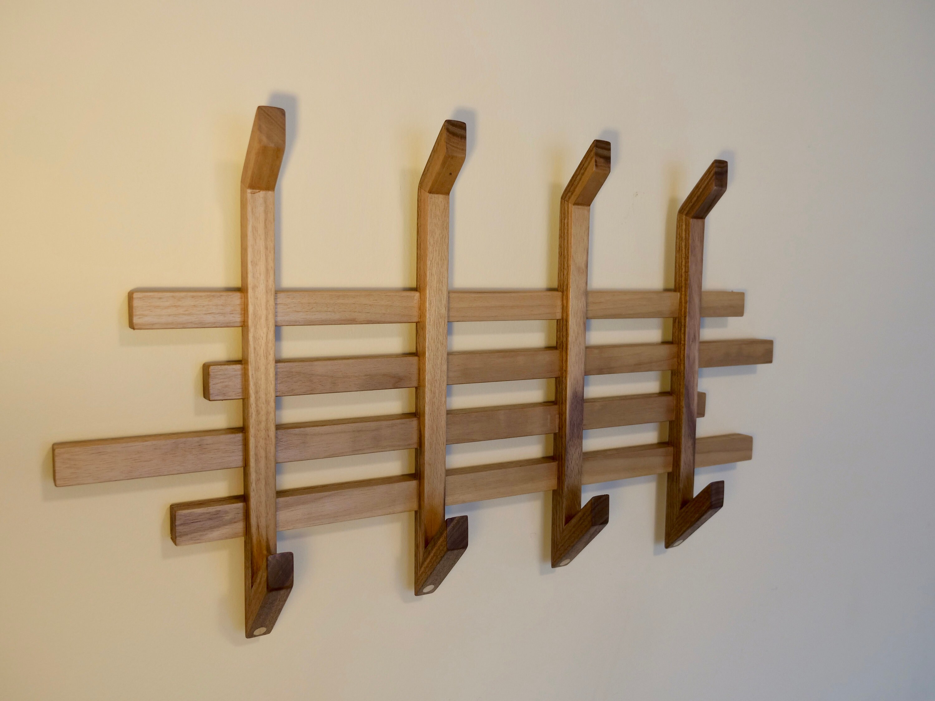 Modern Coat Hat Rack Plans - Etsy