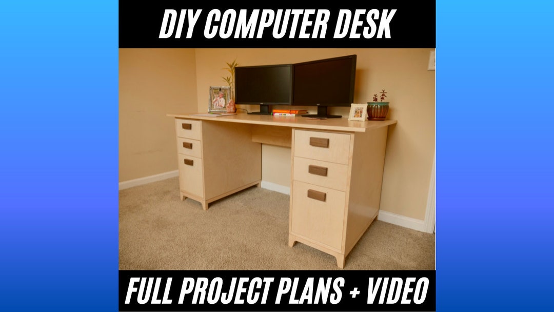 DIY Computer Desk Plans - Etsy