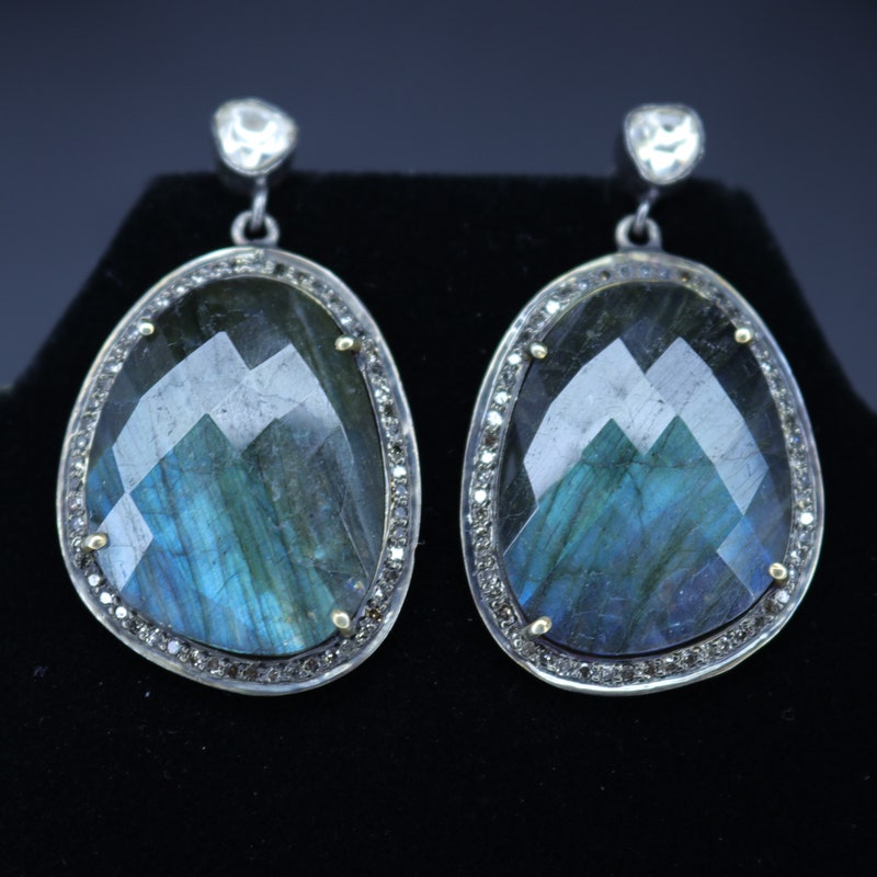Labradorite Earrings - Etsy