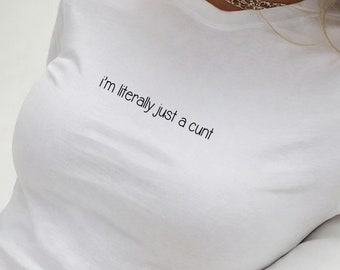 Y2K Baby Tee Unhinged Shirts Funny Baby Tee Baby Tee Y2K Shirts That Go ...