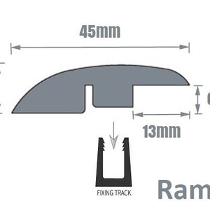 Laminate/wood Flooring MDF Threshold Strip Ramp Edge Profile 8 Modern ...