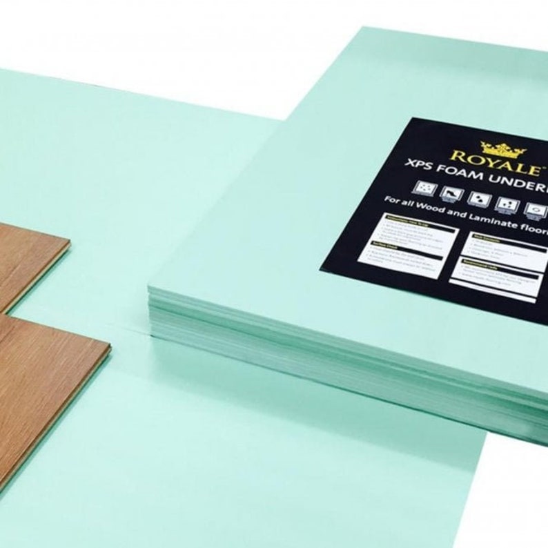 ROYALE 5mm XPS Underlay for Wood & Laminate Flooring Absorb Bumps and ...
