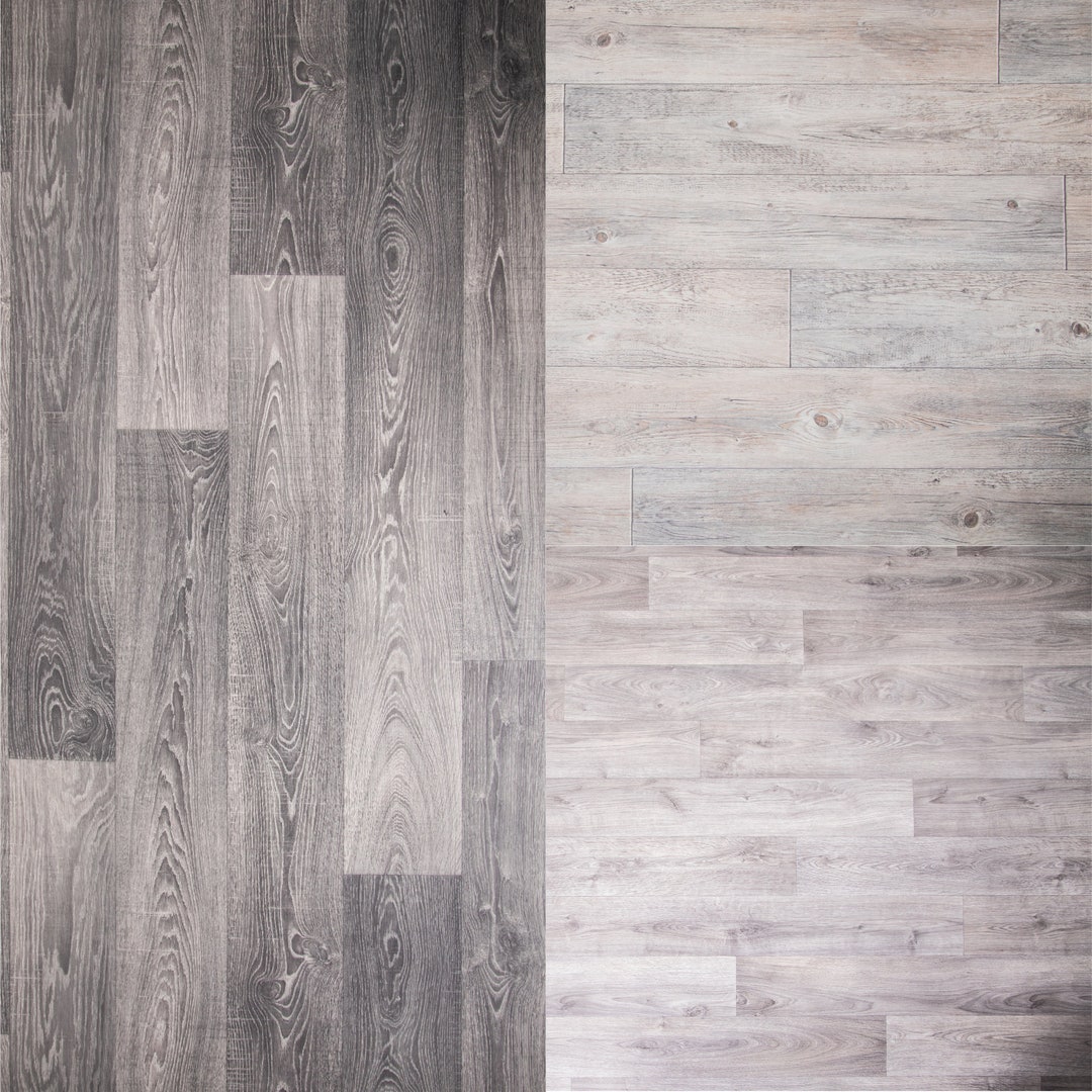 Rustic Farmhouse Style Wood Plank Effect Vinyl Flooring Roll 2m & 4m ...