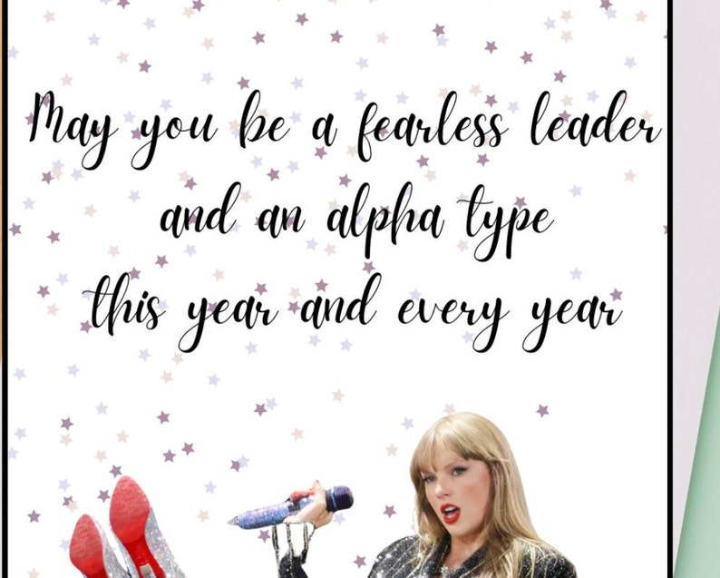 Happy Birthday Swiftie, Printable Birthday Card, Birthday Card, Swiftie ...