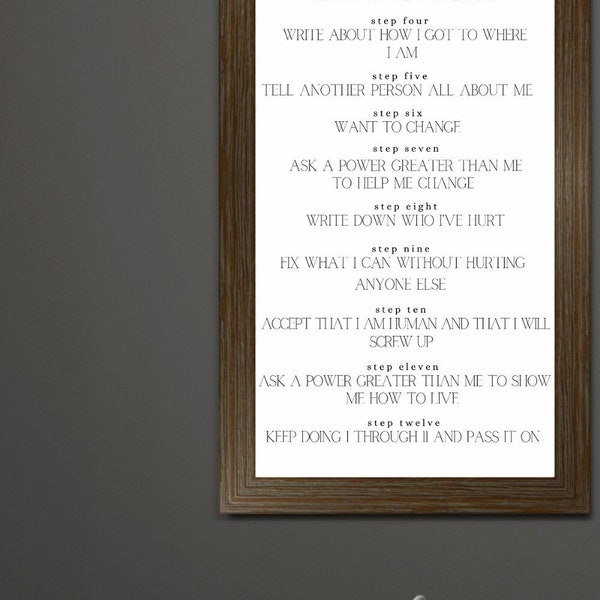 12 Steps - Etsy