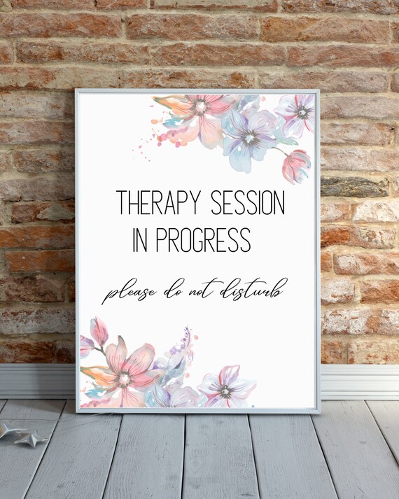 Therapy Session in Progress Sign. Office Decor/sign 8x10 - Etsy