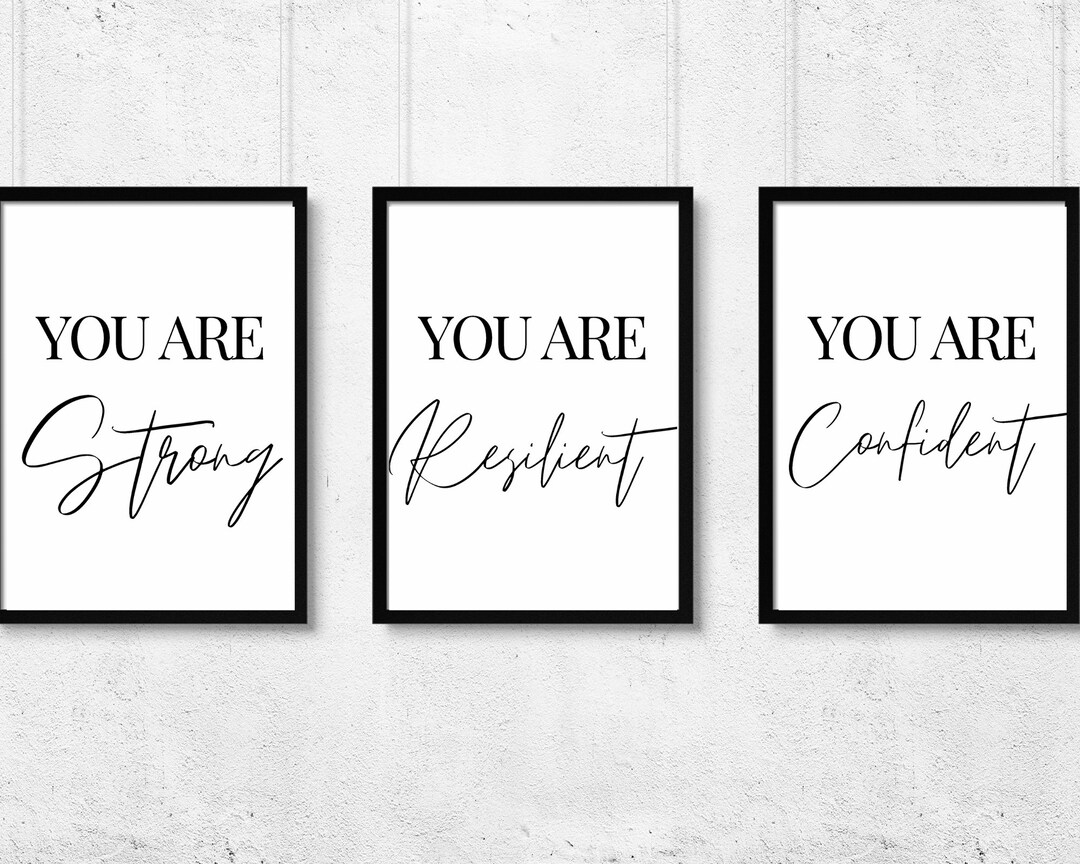 3 Pc Positive Affirmation Office Decor for Therapy Counselling 8x10 - Etsy