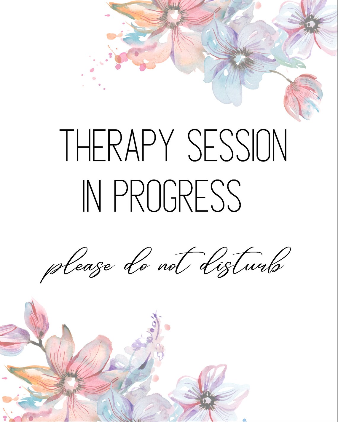 Therapy Session in Progress Sign. Office Decor/sign 8x10 - Etsy