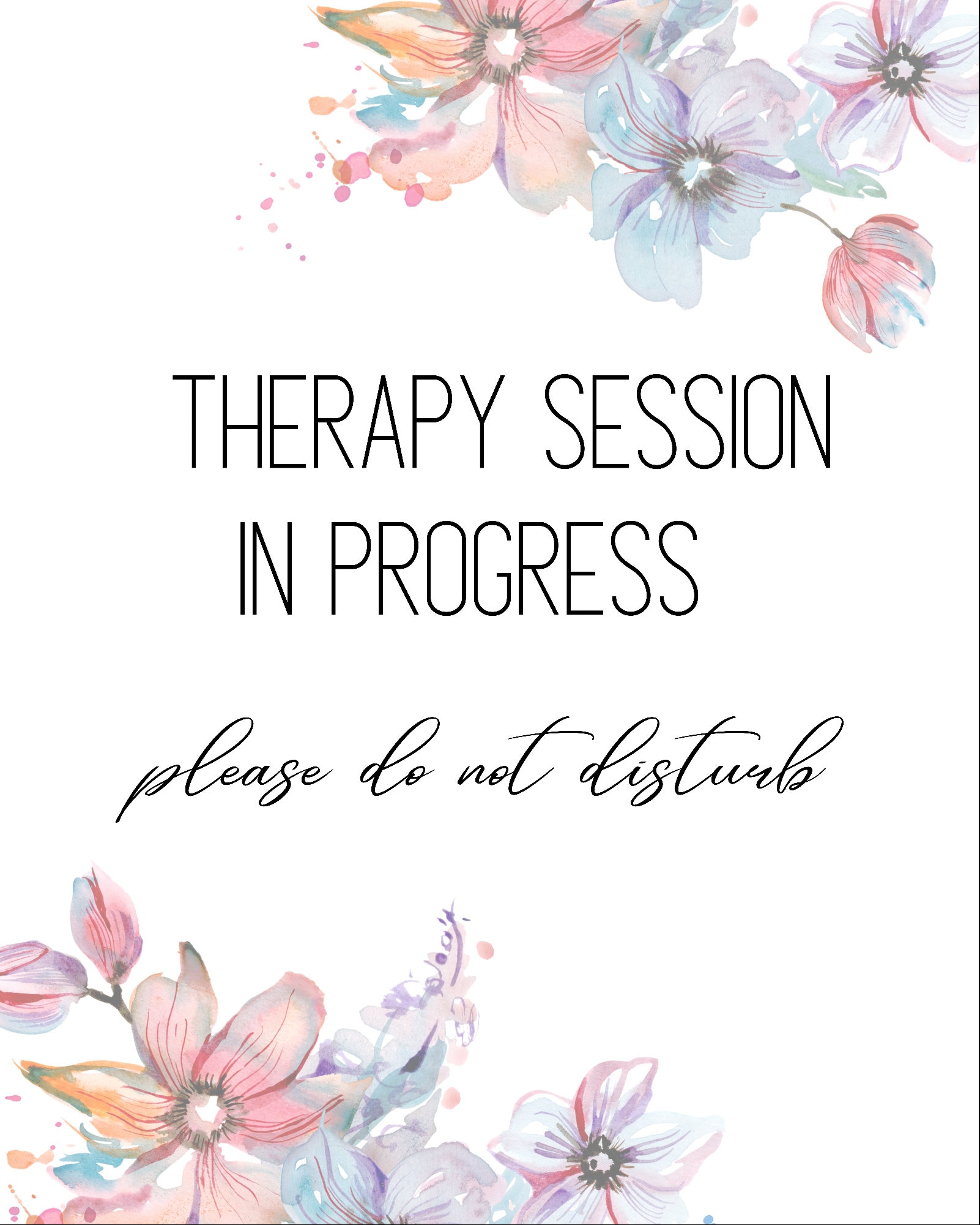 Therapy Session in Progress Sign. Office Decor/sign 8x10 - Etsy