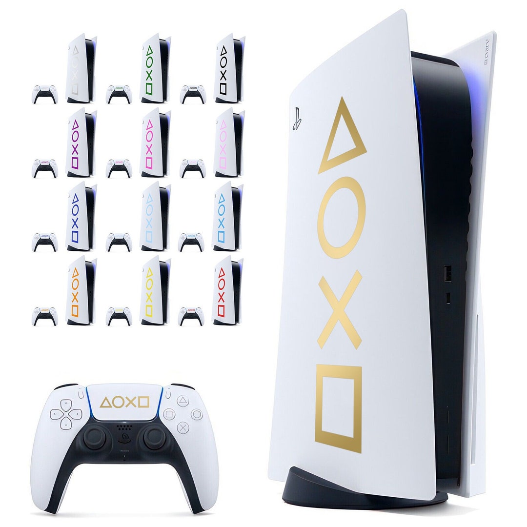 Playstation Symbols Vinyl Stickers Decal for PS5 Console Side Plate ...