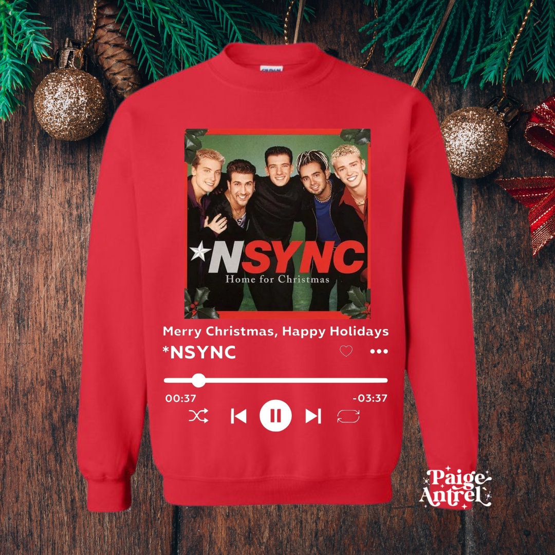 NSYNC Christmas Sweater (adult) - Etsy