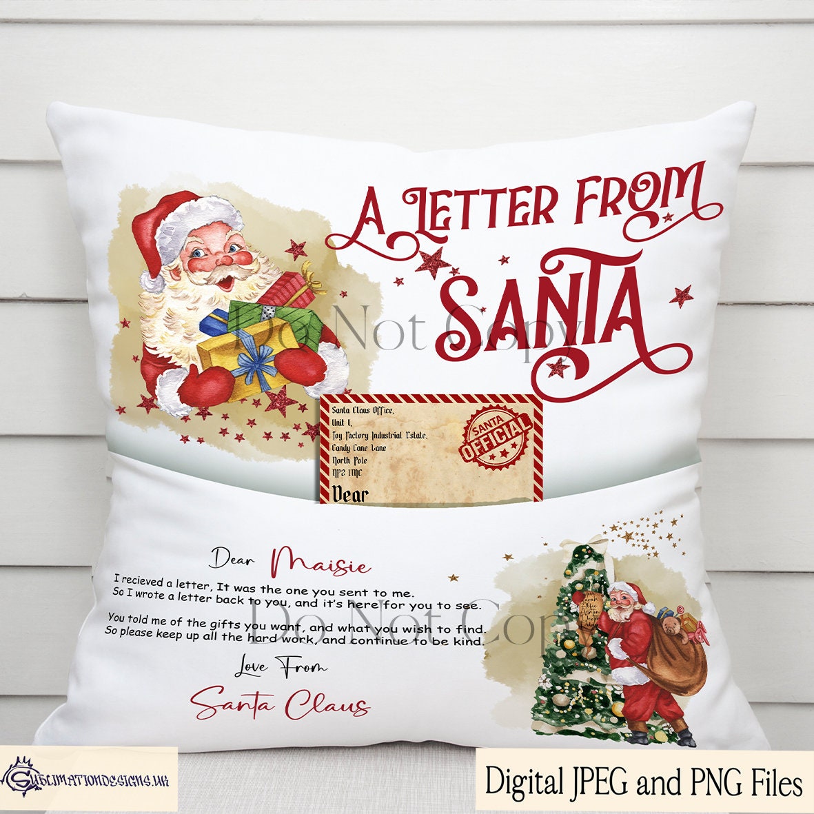 Letter From Santa Design Santa Letter Gift Idea Santa Letter - Etsy