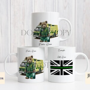 Paramedic Teddy Bear & Ambulance Illustration: Personalized Design ...