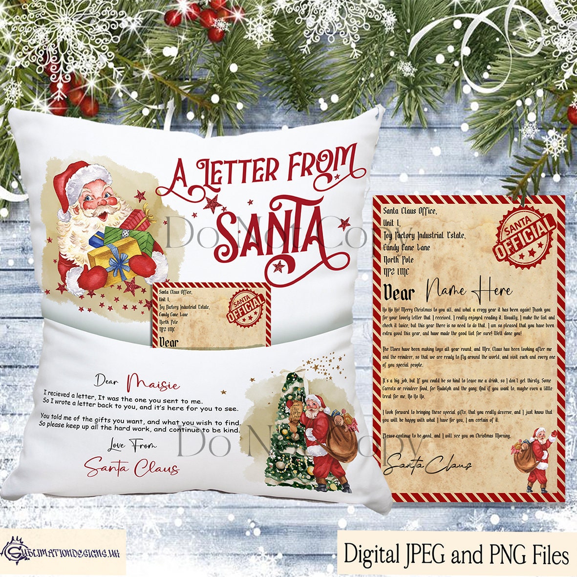 Letter From Santa Design Santa Letter Gift Idea Santa Letter - Etsy Ireland