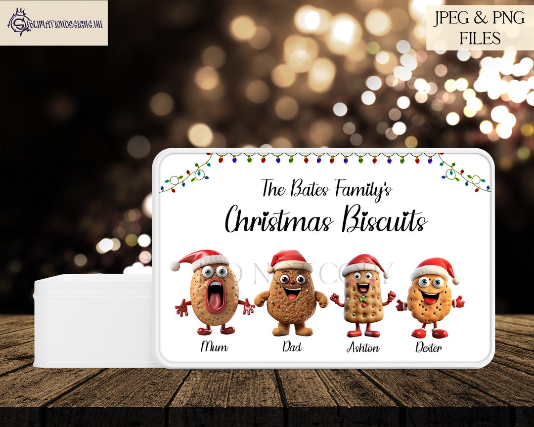 Christmas Whimsical Cartoon Biscuit Characters Set Perfect for ...