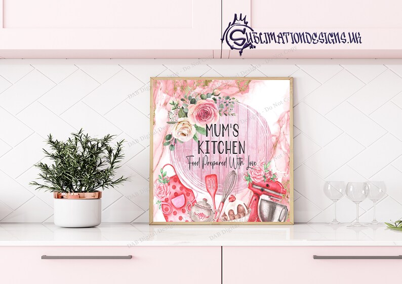 Personalised Kitchen Digital Sublimation Design Set of 16 JPEG - Etsy