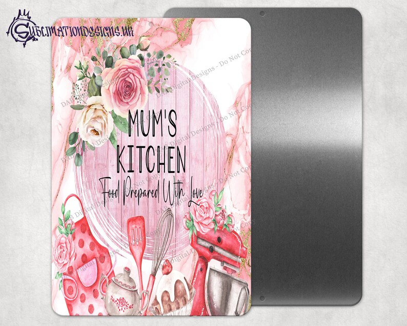 Personalised Kitchen Digital Sublimation Design Set of 16 JPEG - Etsy