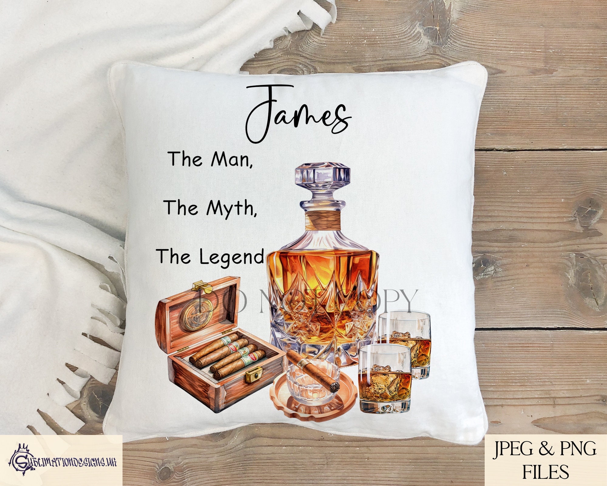 Whiskey and Cigars Digital Design Collection Sublimation - Etsy