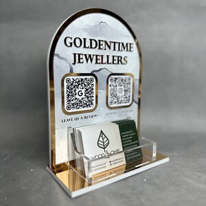 Personal Business Card Holder With 2 Qr Code - Etsy