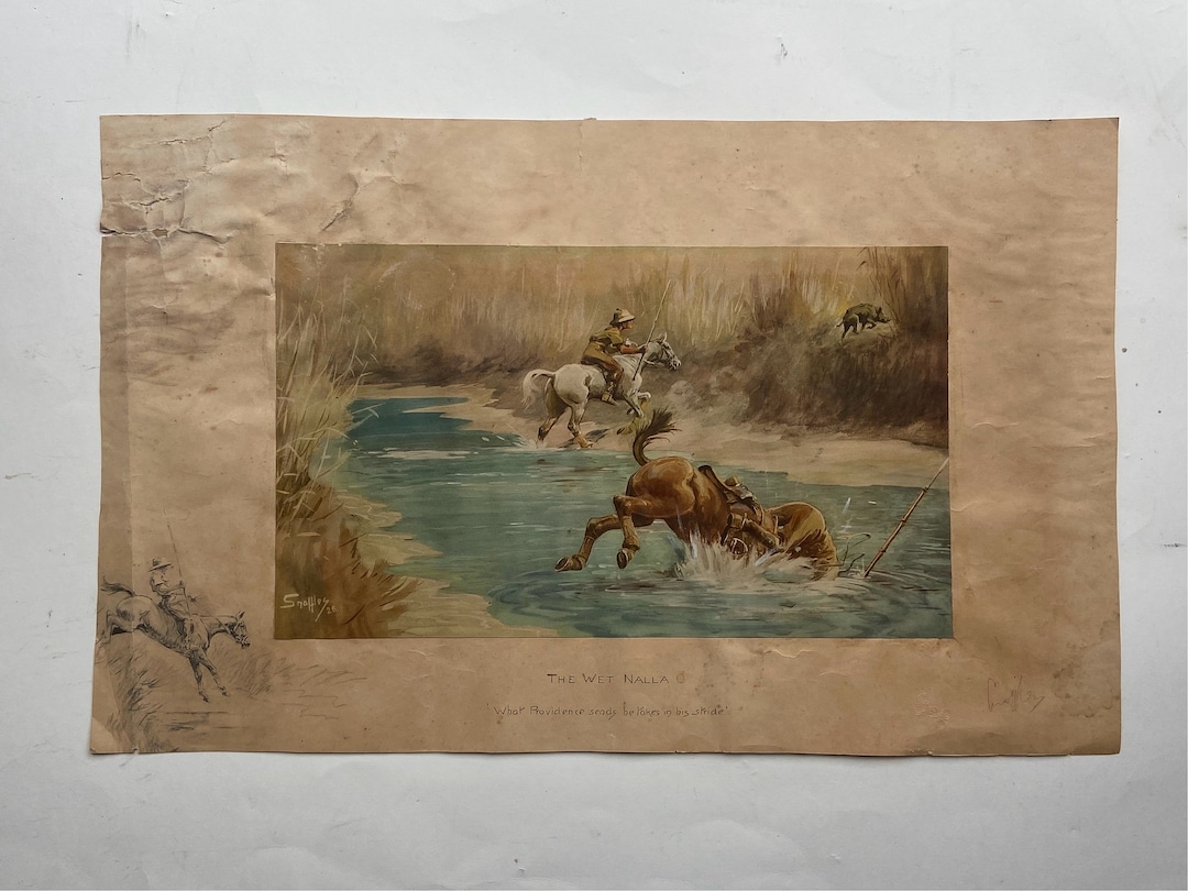 The Wet Nalla by Snaffles - Original Pencil Signed Print With Embossed ...